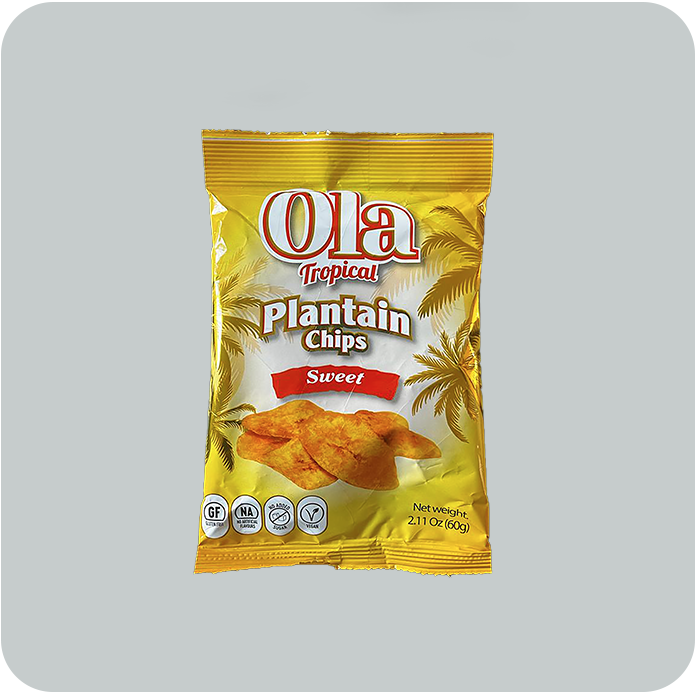 OLA Tropical Plantain Chips (Sweet) | kajolafoods.com