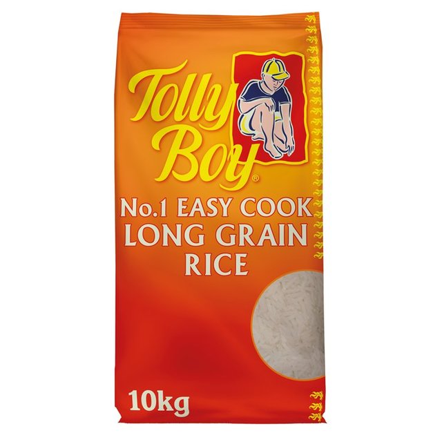 Tolly Boy Easy Cook Long Grain Rice 10Kg | kajolafoods.com